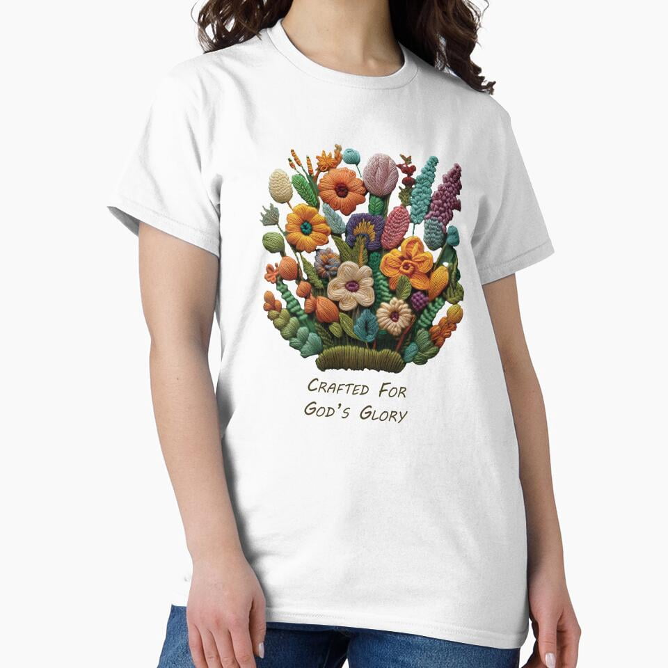 Crafted For God's Glory Shirt, Casual Graphic Tee, Everyday Short ...