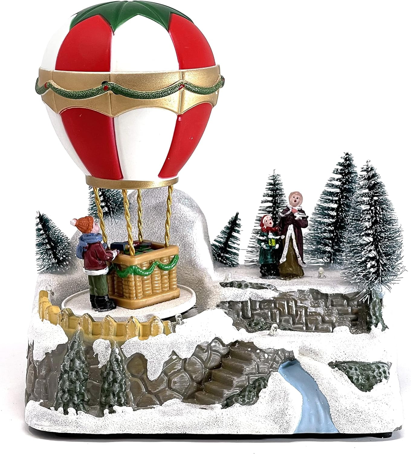 Crafted Polyresin Like Christmas House Collectable Figurine with USB ...