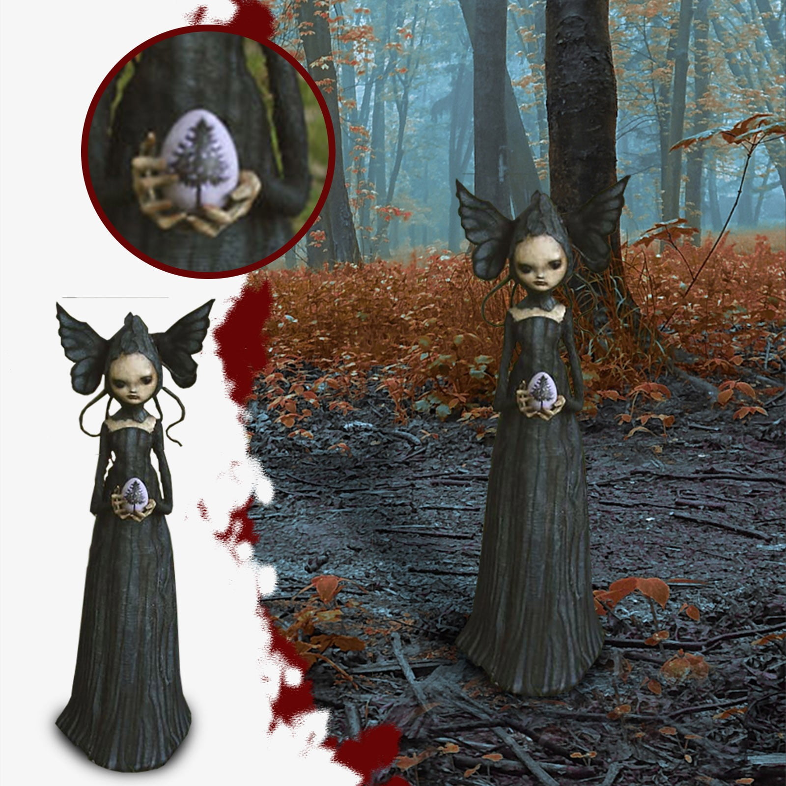 Crafted Witch Sculpture Delights Gomind Witchy Crafted Artwork ...