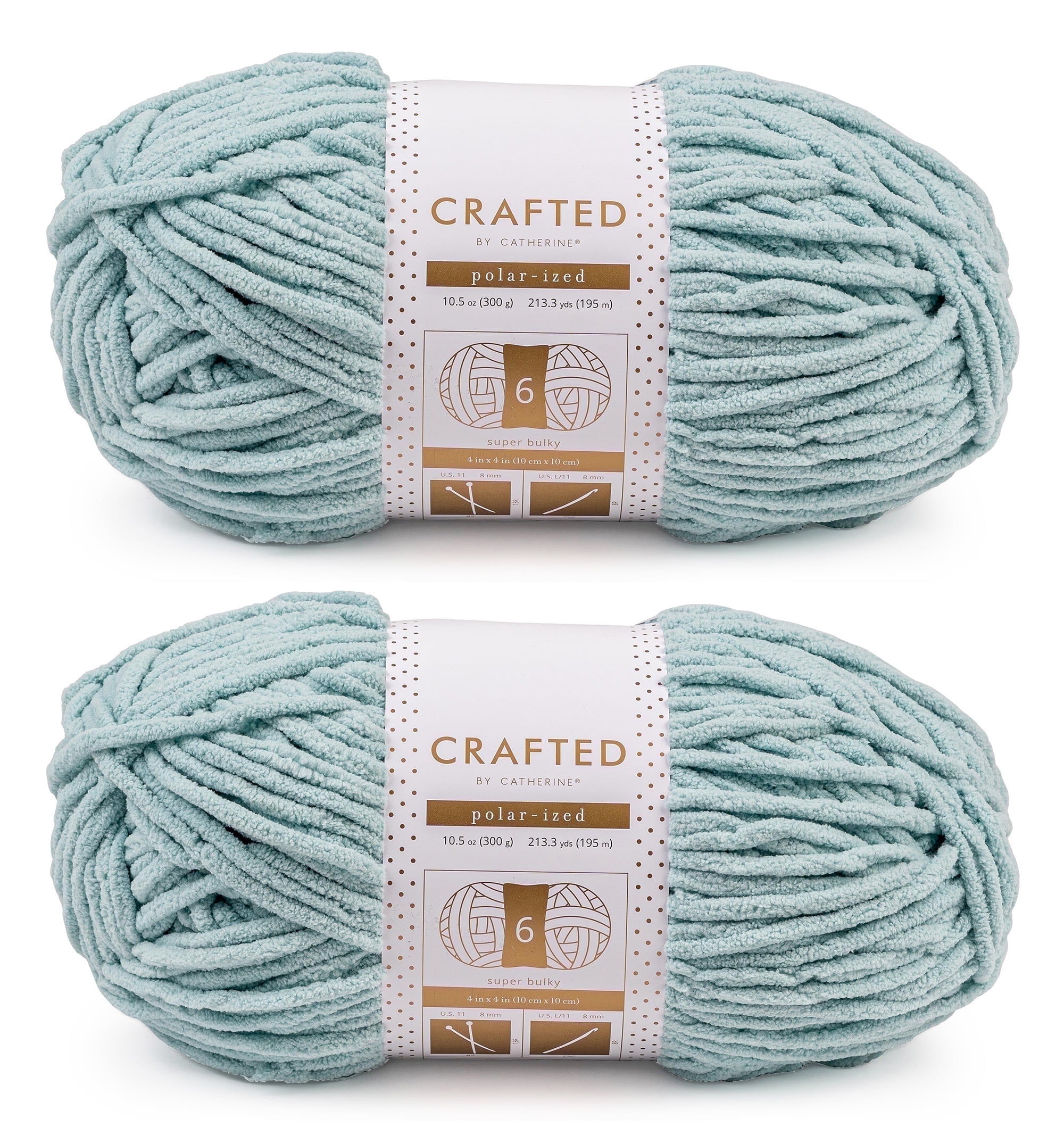 Crafted by Catherine Aqua Solid Polarized Super Bulky Yarn, 213 Yards ...