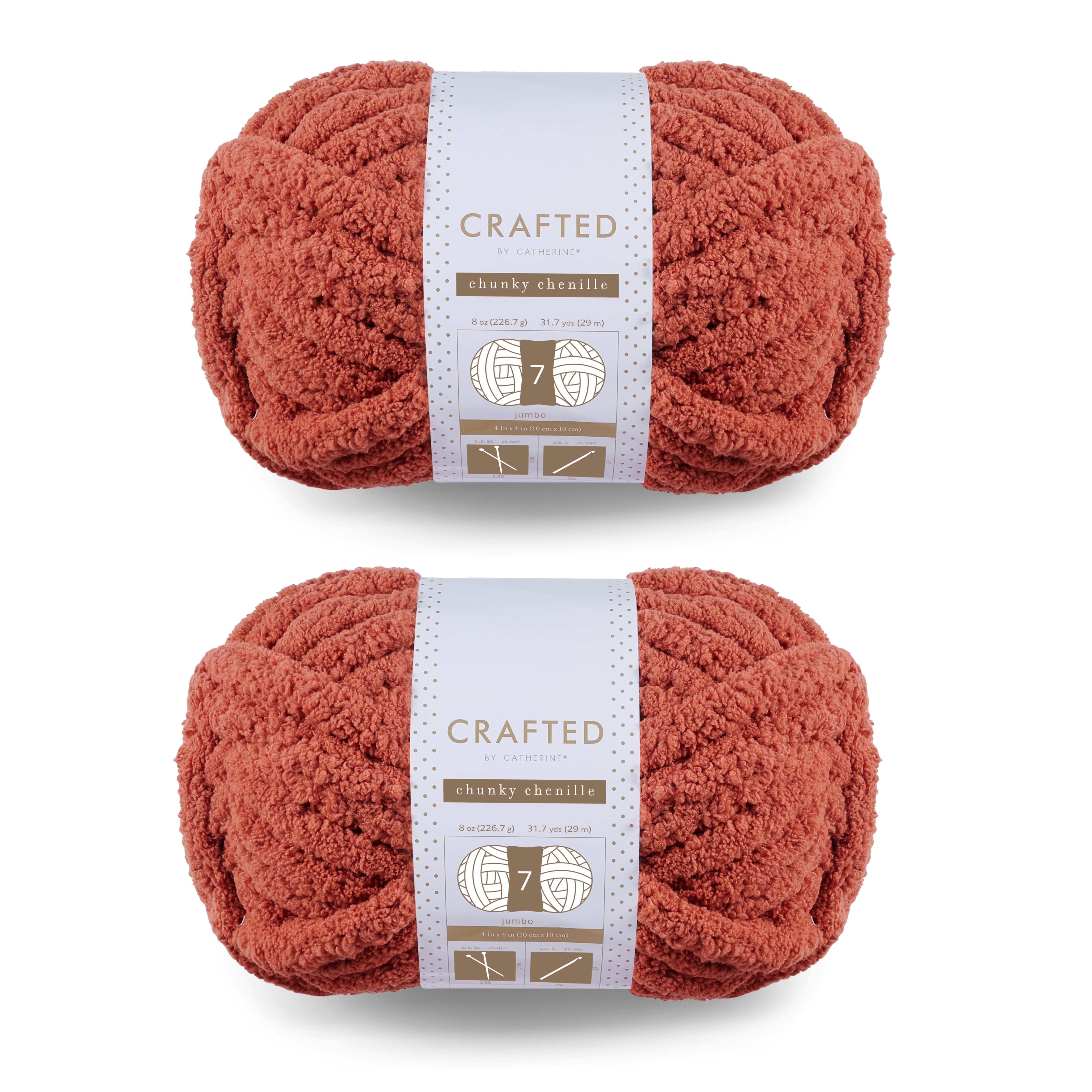 Crafted by Catherine Clay Chunky Chenille Jumbo Yarn, 31.7 yards, 8oz ...