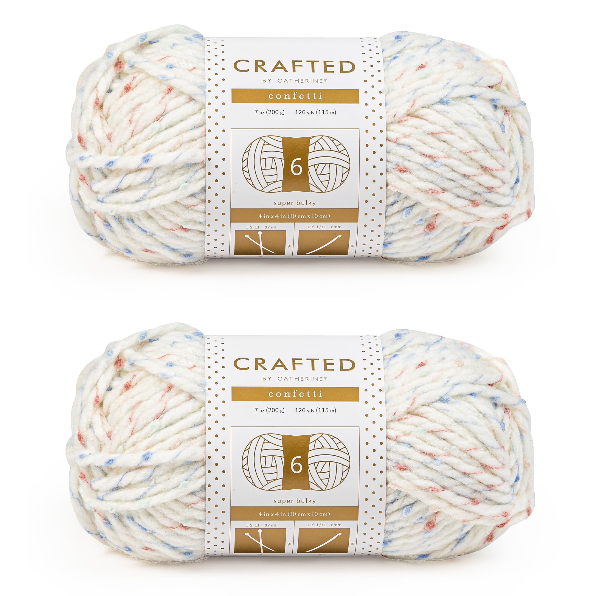 Crafted by Catherine Cottage Chic Confetti Super Bulky Yarn, 126 yards ...