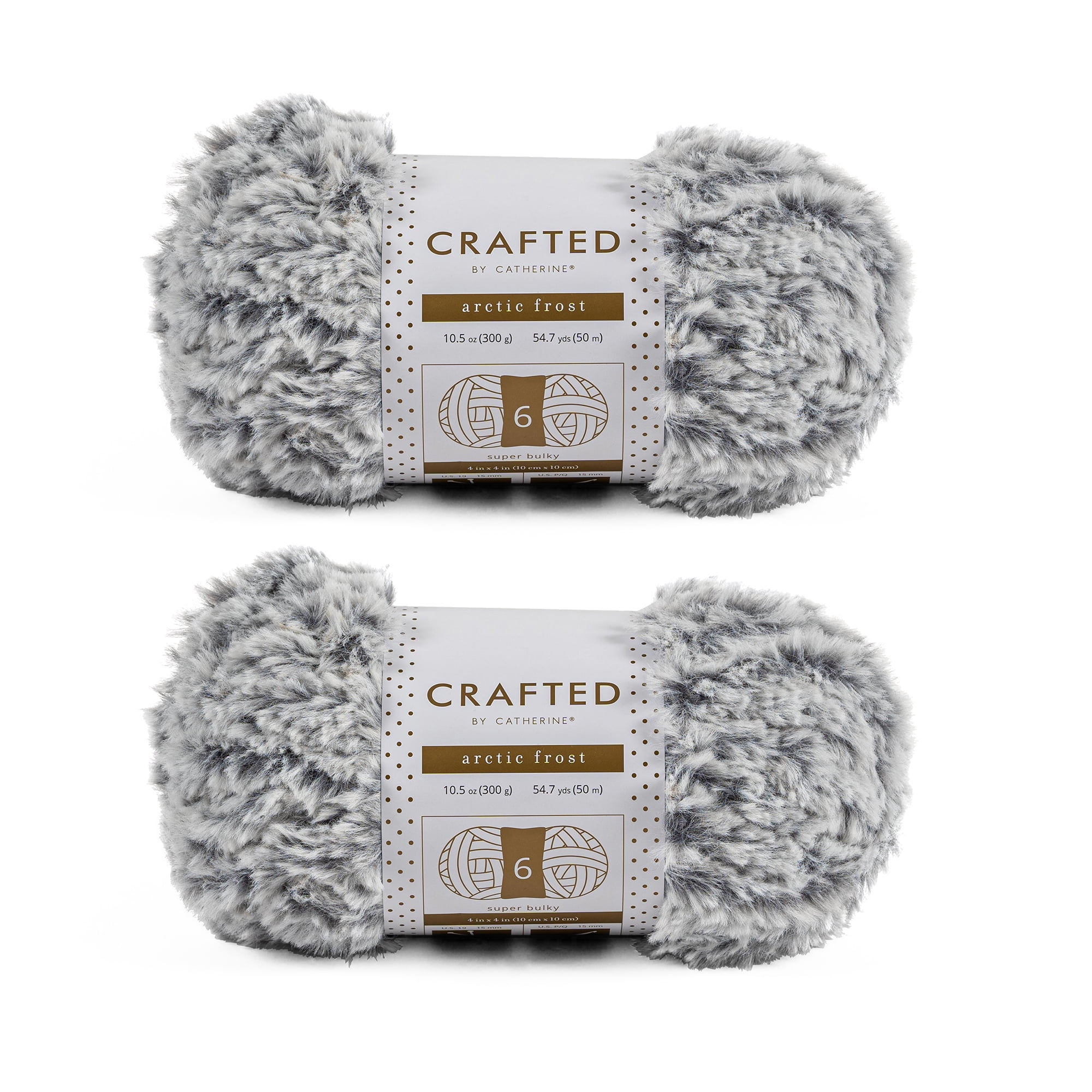 Crafted by Catherine Dark Grey Arctic Frost Super Bulky Yarn, 54 yards ...