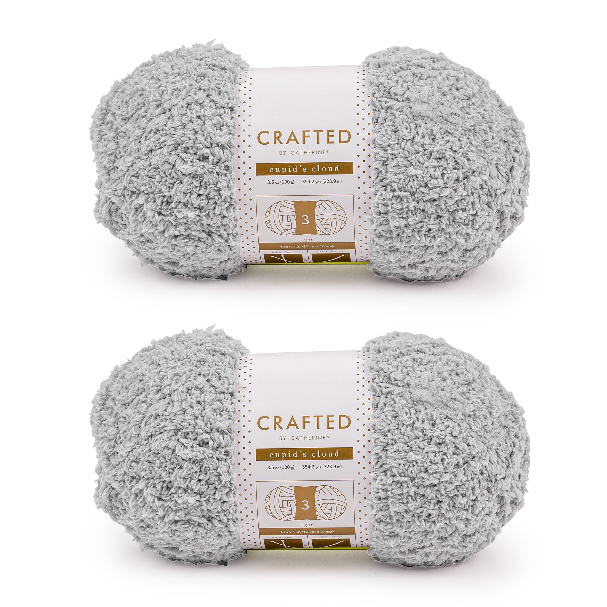 Crafted by Catherine Grey Cupid's Cloud Light Yarn, 354 yards, 3.5oz ...