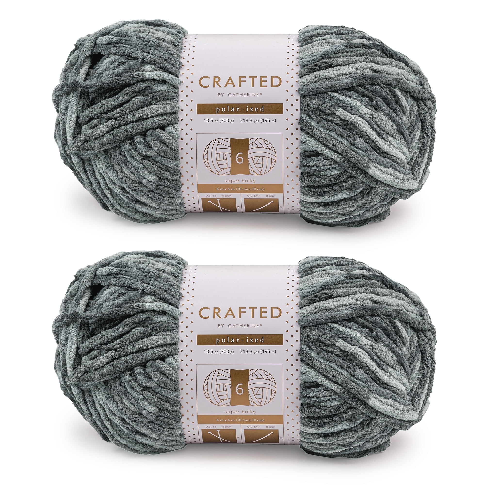 Crafted by Catherine Grey Multi Polarized Super Bulky Yarn, 213 Yards ...