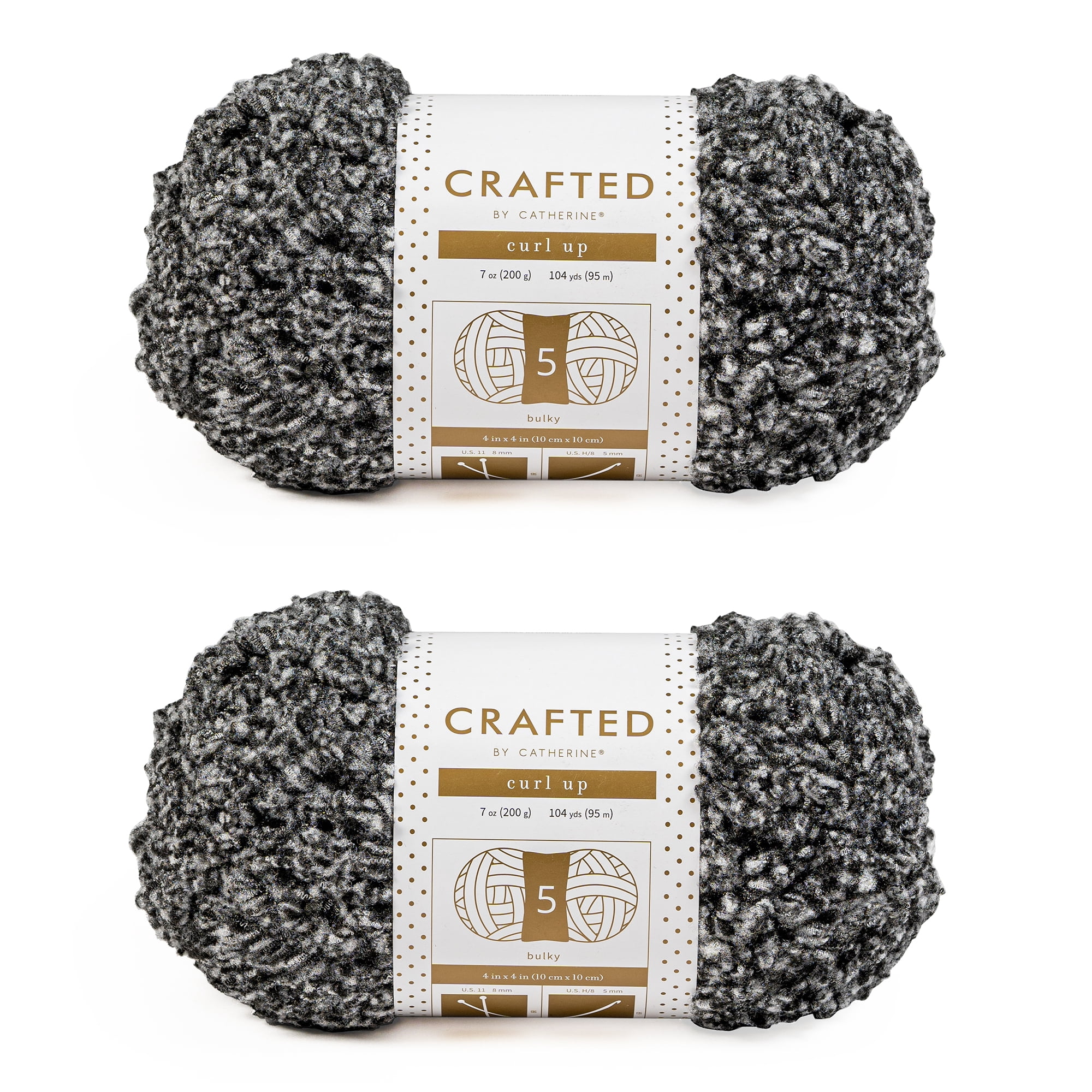 Crafted by Catherine Licorice Curl Up Super Bulky Yarn, 104 yards, 7oz ...