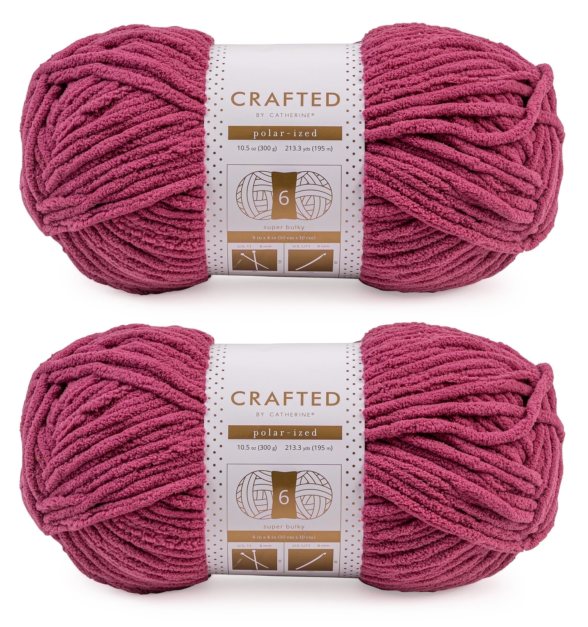 Crafted by Catherine Mauve Solid Polarized Super Bulky Yarn, 213 Yards ...