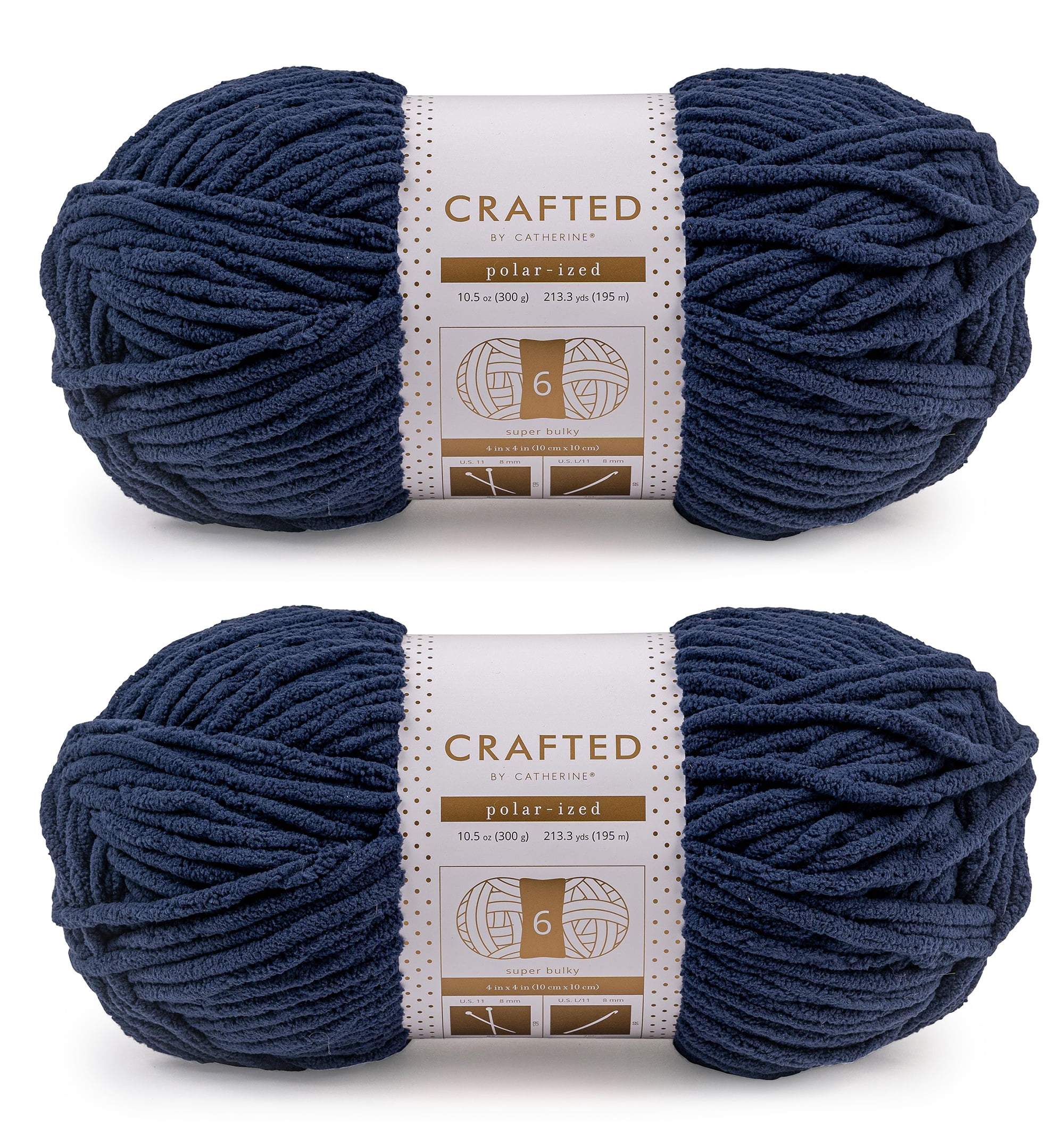 Crafted by Catherine Navy Solid Polarized Super Bulky Yarn, 213 yards ...
