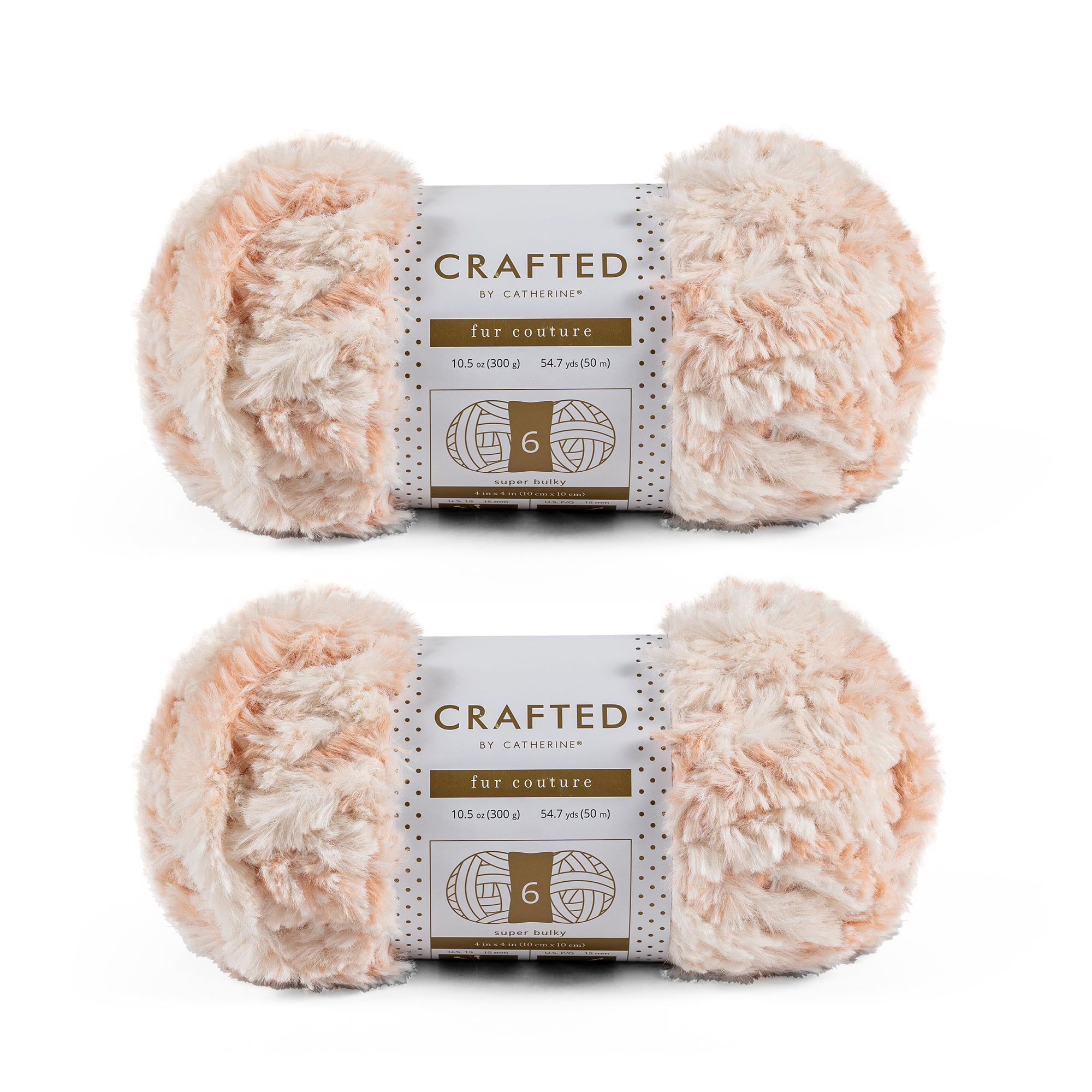 Crafted by Catherine Pink Faux Fur Couture Super Bulky Yarn, 54 yards ...