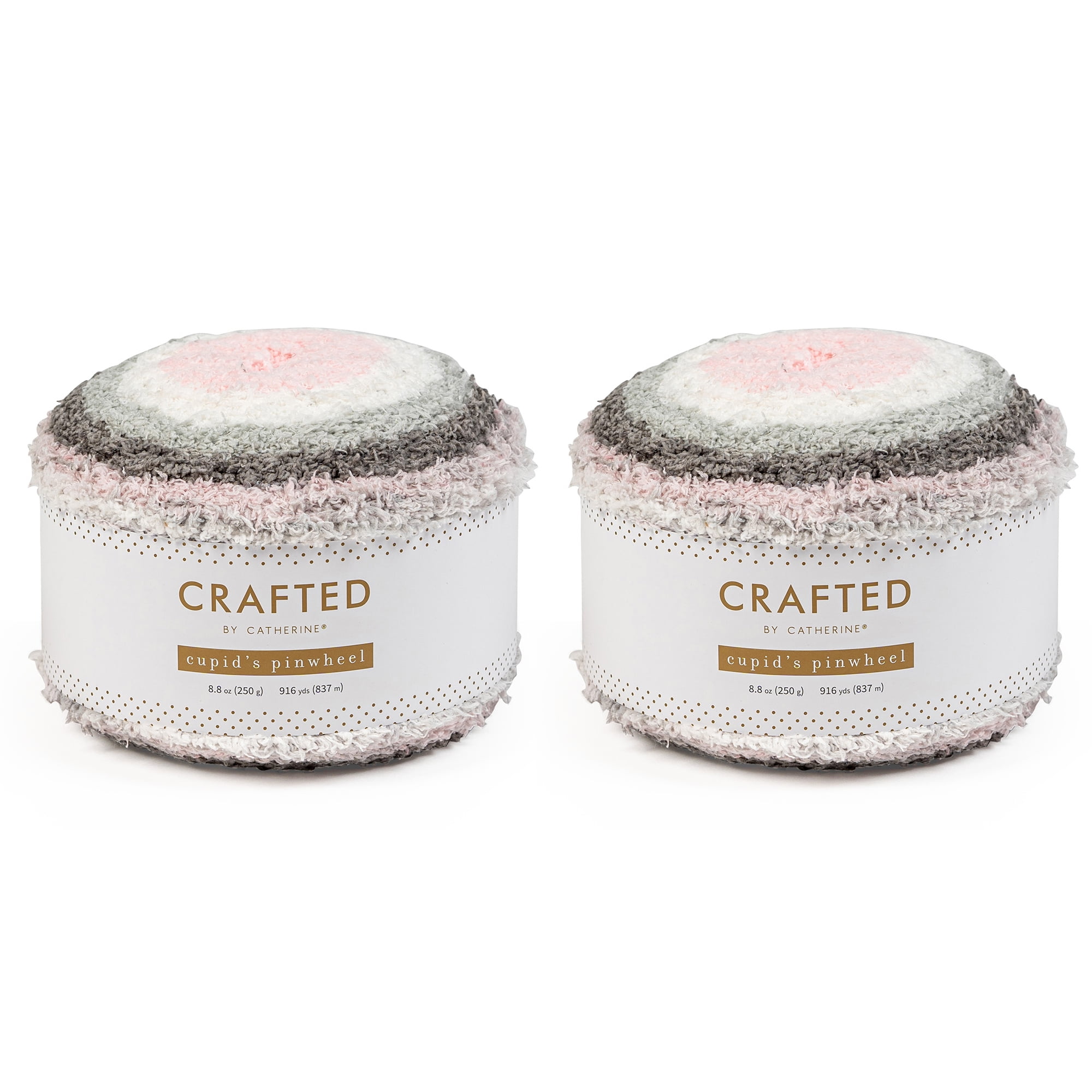 Crafted by Catherine Pink Grey Cupid's Pinwheel Light Yarn, 916 yards ...