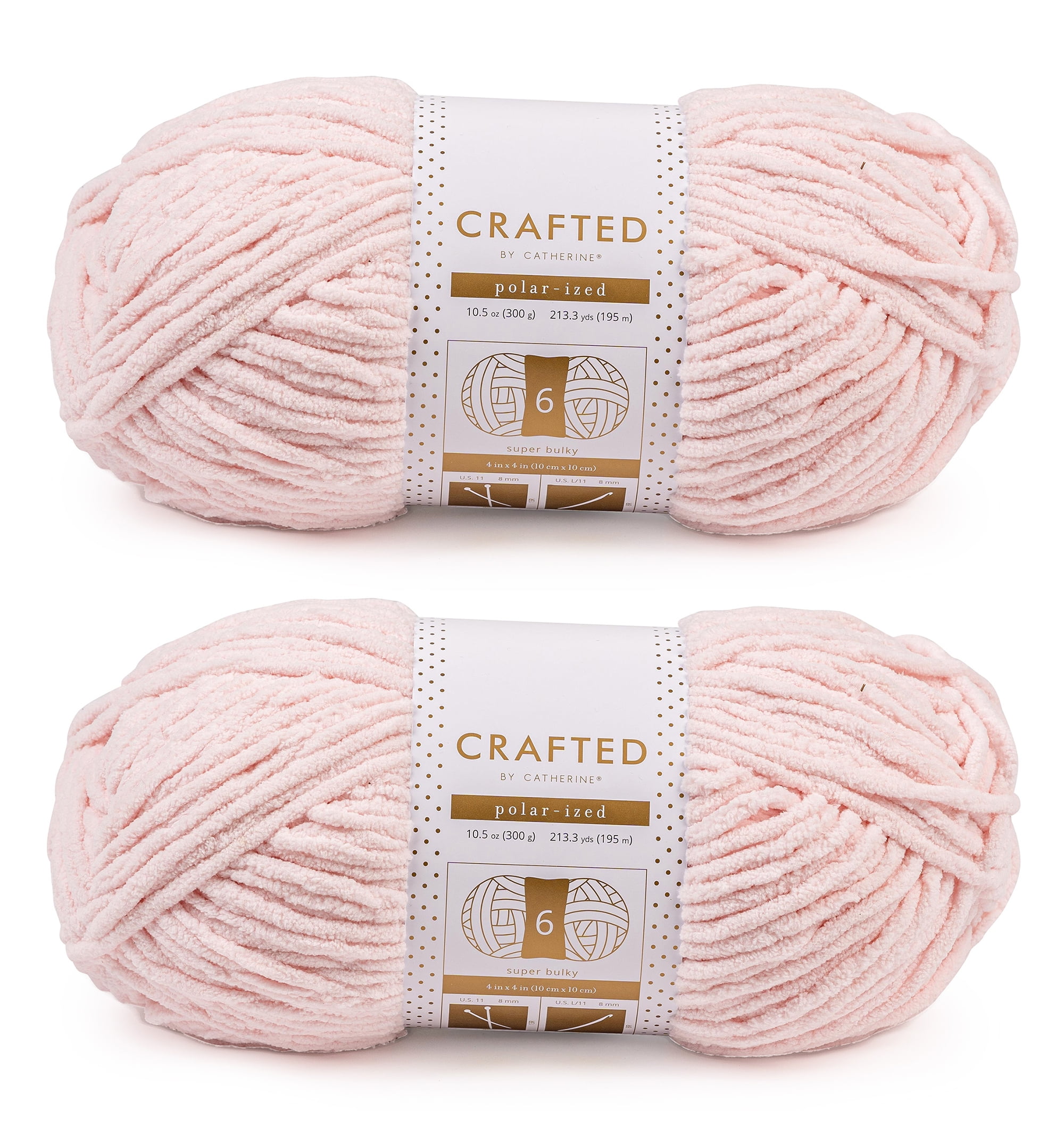 Crafted by Catherine Pink Solid Polarized Super Bulky Yarn, 213 yards ...