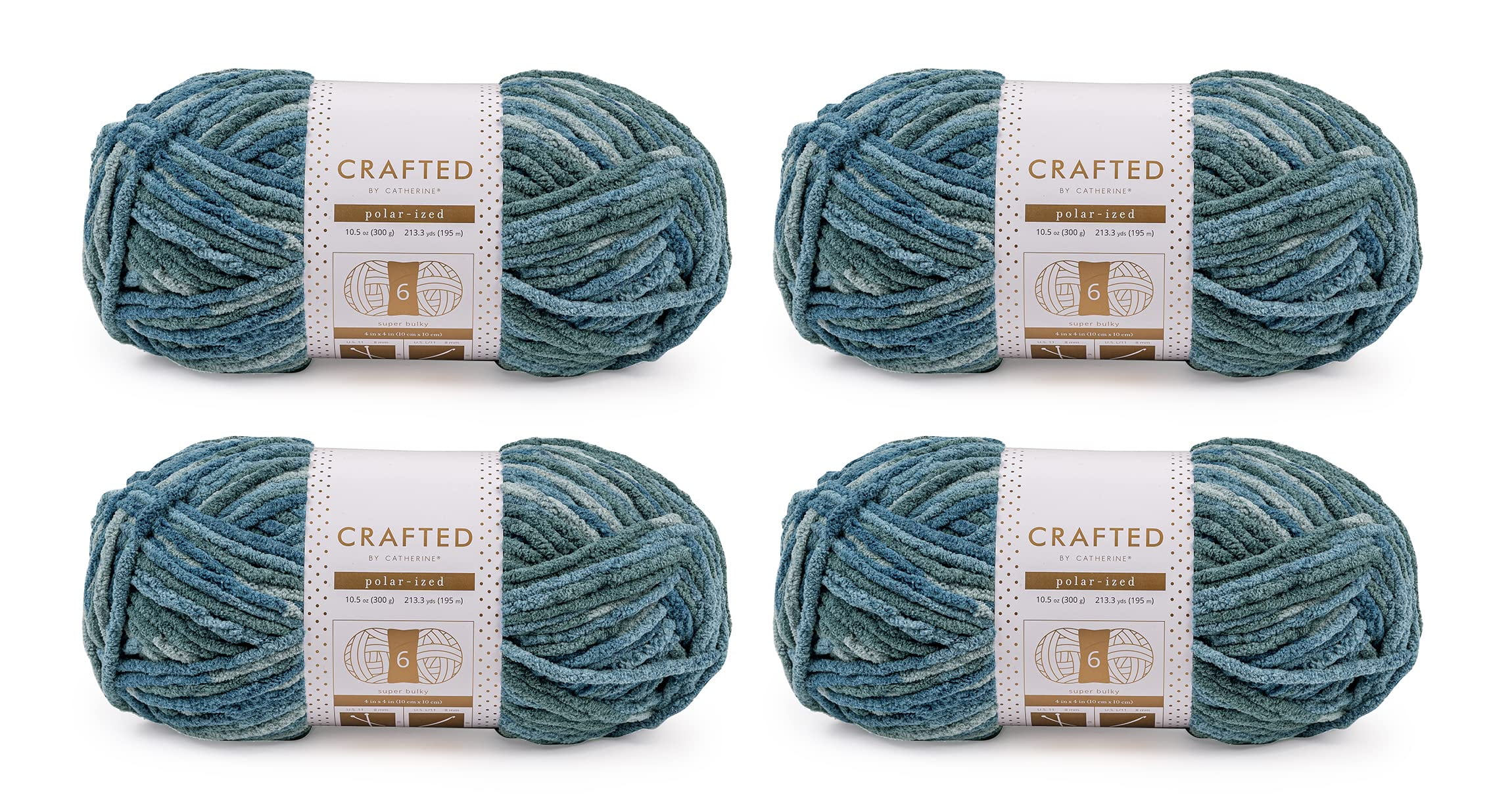 Crafted by Catherine Sea Multi Polarized Super Bulky Yarn, 213 Yards ...
