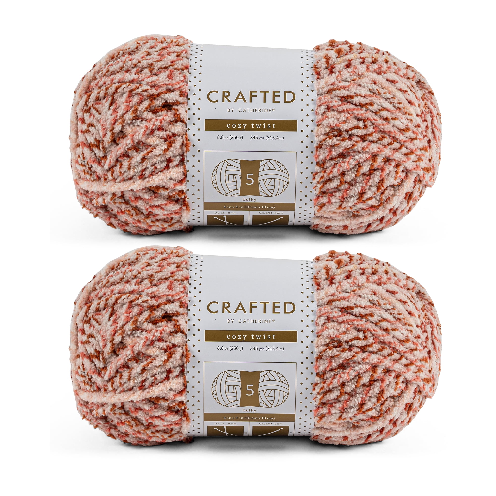 Crafted by Catherine Red Multi Cozy Twist Bulky Yarn, 345 yards, 8.8 oz ...
