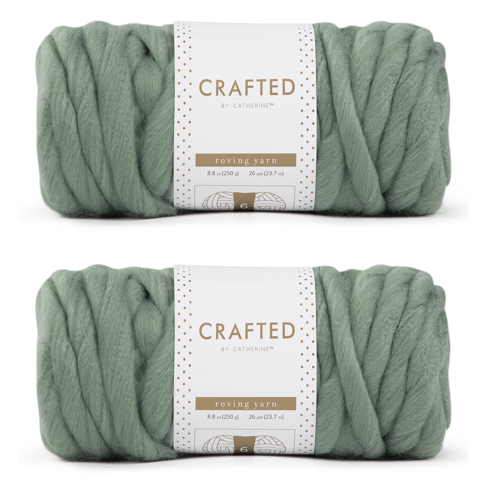 Crafted by Catherine Sage Roving Super Bulky Yarn, 26 yards, 8.8oz ...