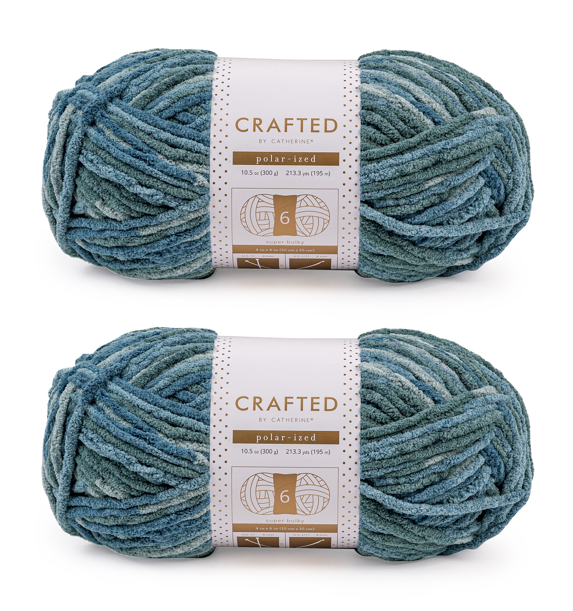 Crafted by Catherine Sea Multi Polarized Super Bulky Yarn, 213 yards ...