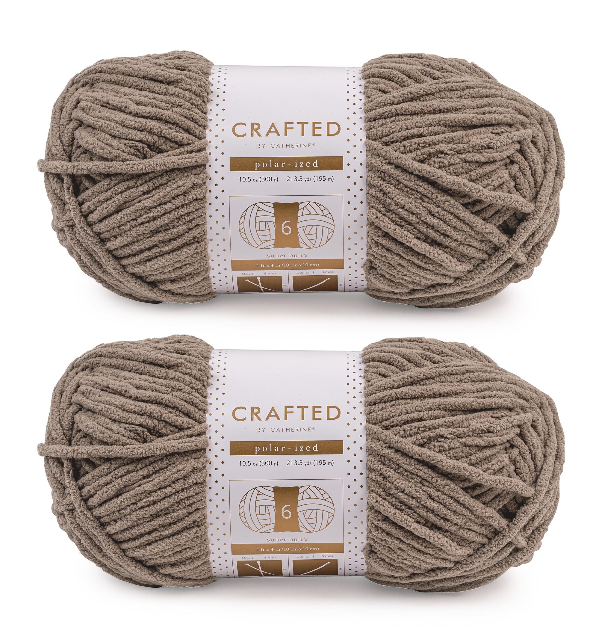Crafted by Catherine Taupe Polarized Super Bulky Yarn, 213 yards, 10 ...