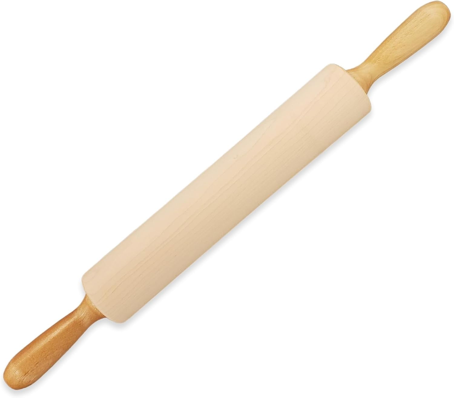 Crafted in the USA Maple Rolling Pin with Handles - Classic Rolling Pin ...