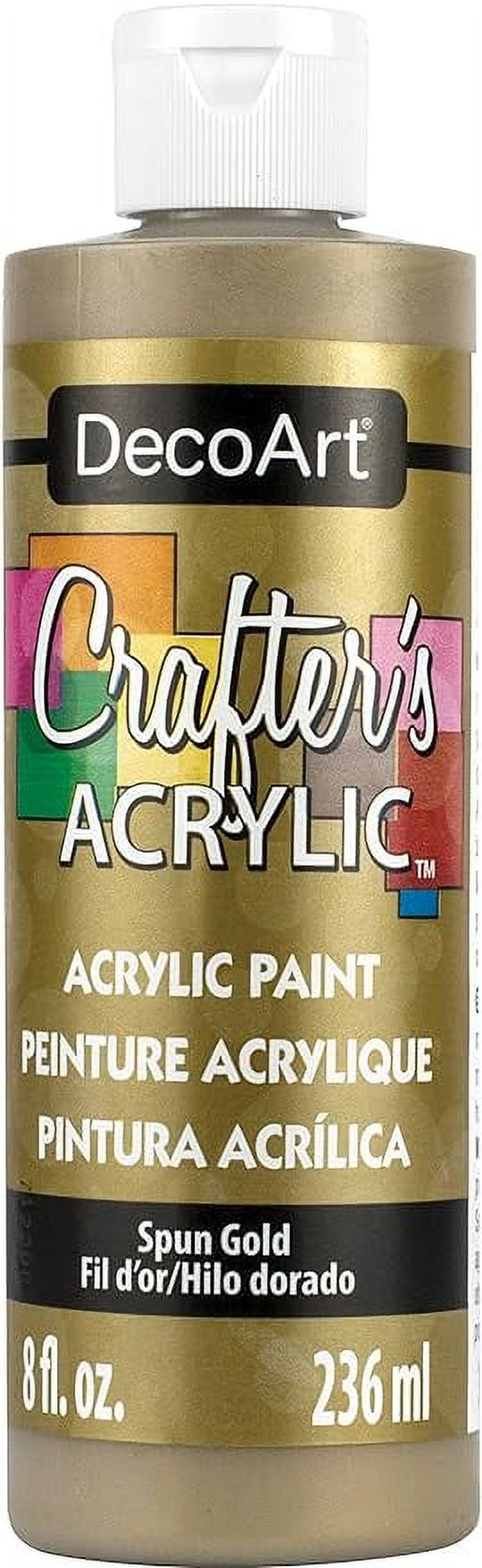 Crafter'S Acrylic All-Purpose Paint 8oz-Spun Gold - Walmart.com
