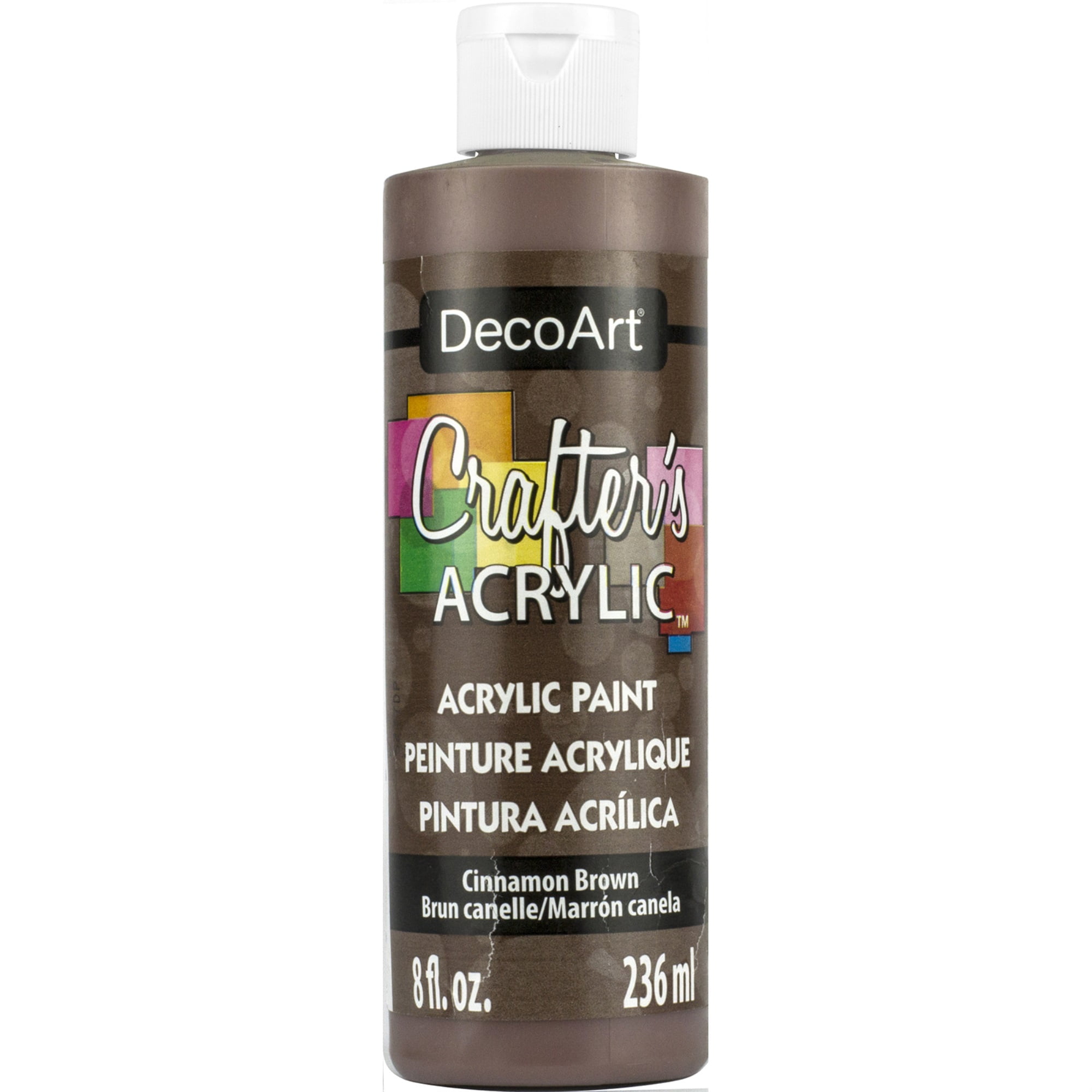Crafter's Acrylic All Purpose Paint 8oz-Cinnamon Brown - Walmart.com