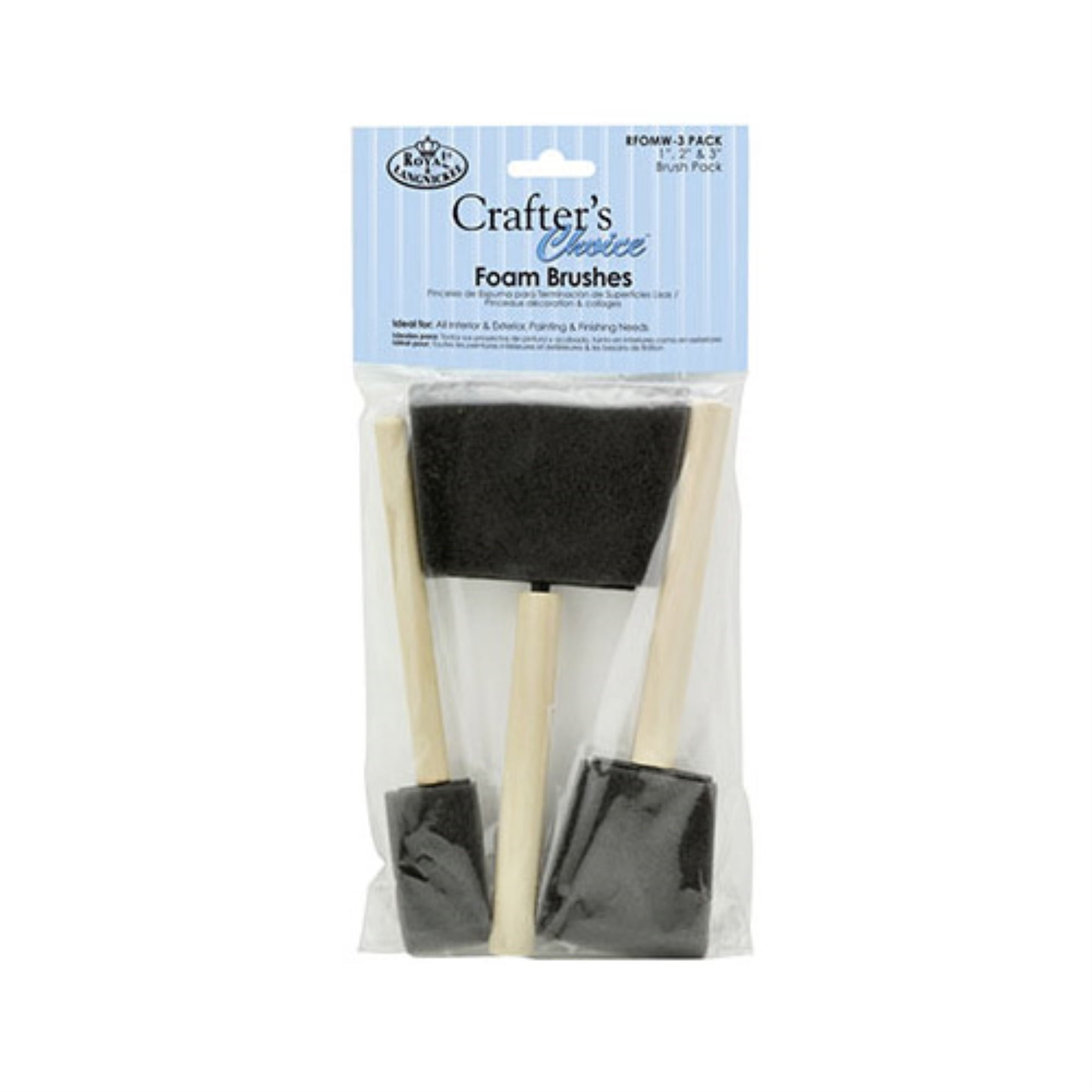 RFOMW-3 PACK | Crafter's Choice™ 3pc 1-3" Foam Brush Set - Walmart.com