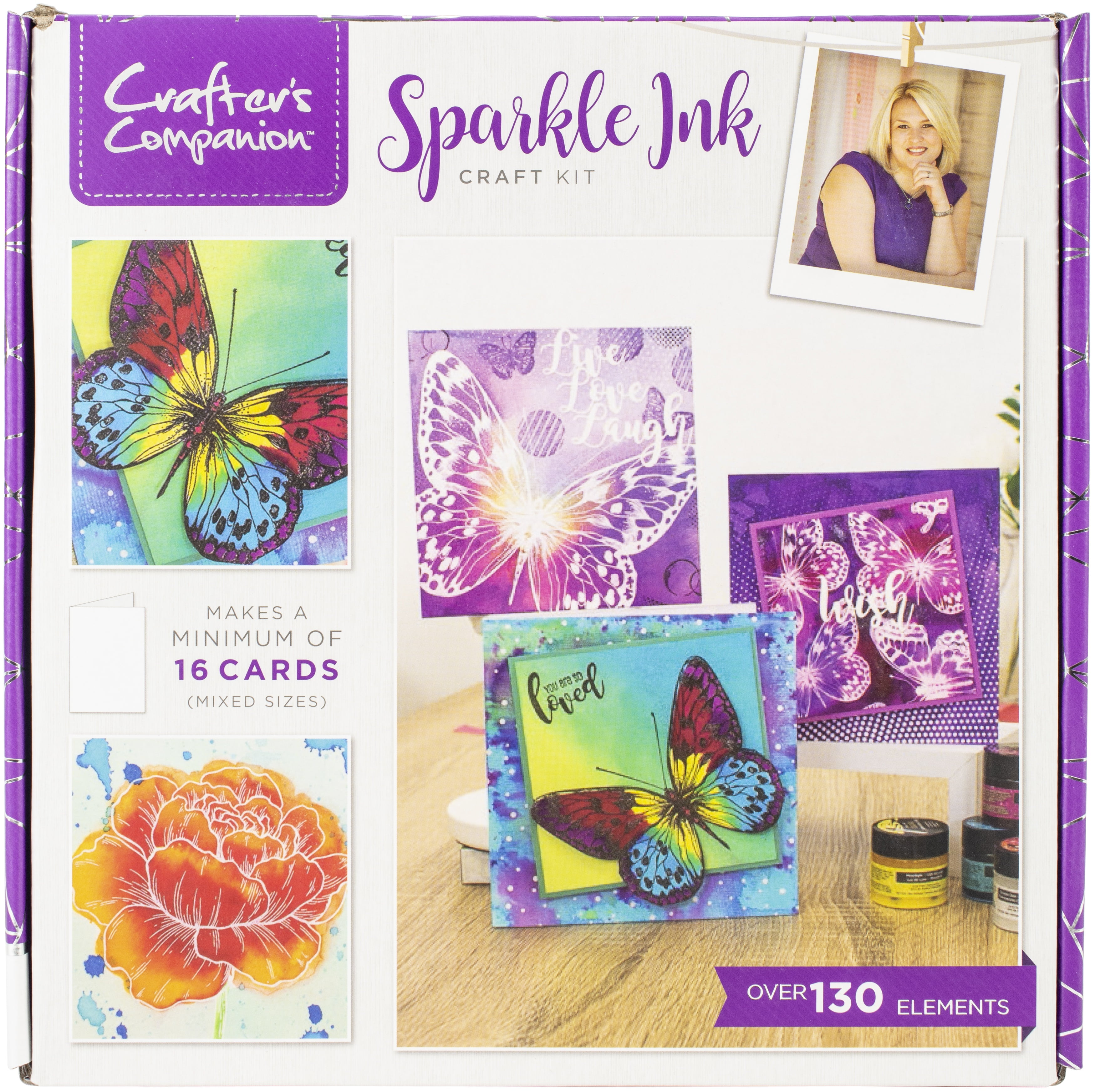 Crafter's Companion Craft Box Kit-Sparkle Ink & Pipettes - Walmart.com