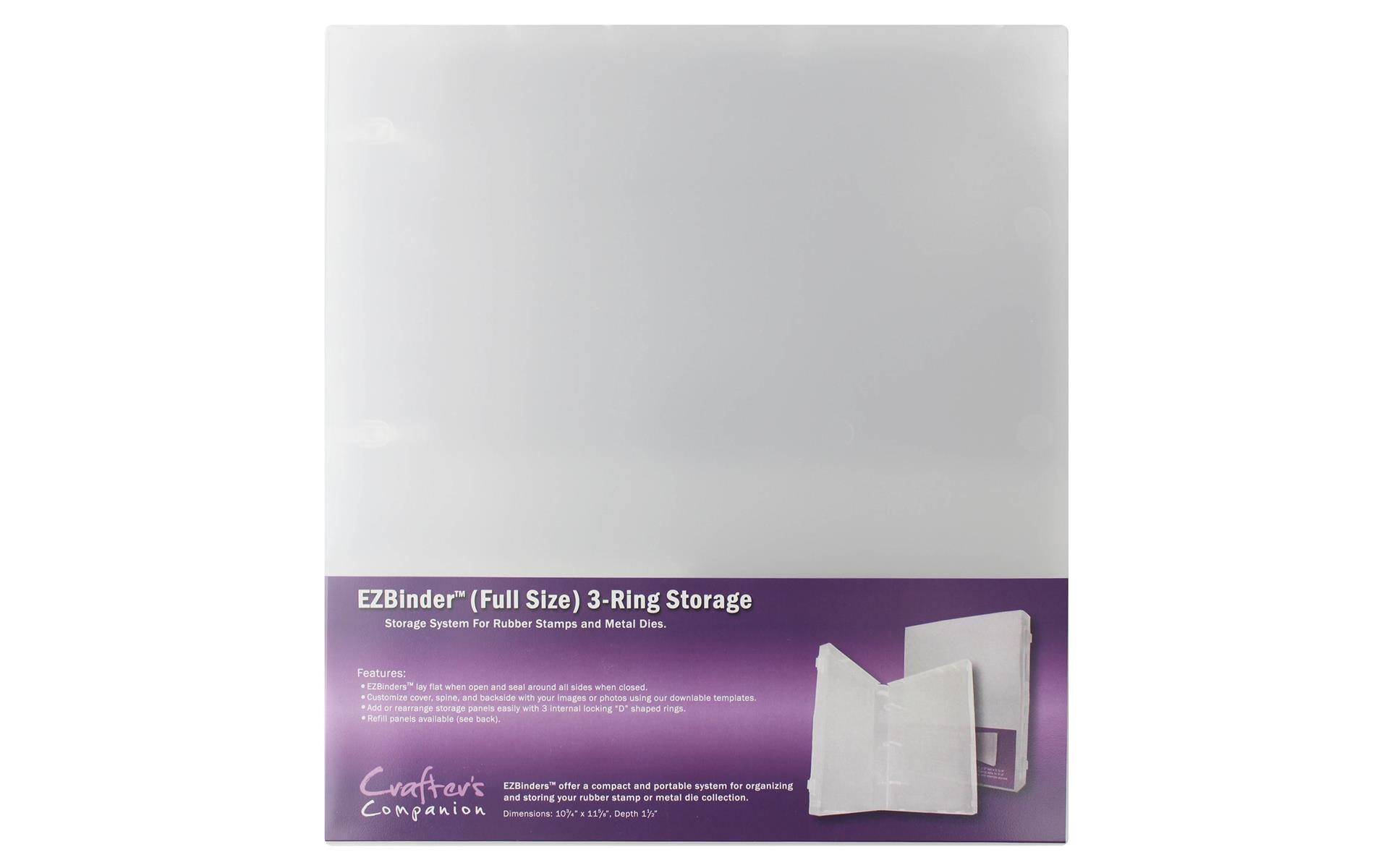 Crafter\'s Companion EZBinder - Clear Enclosed Full Size Binder ...