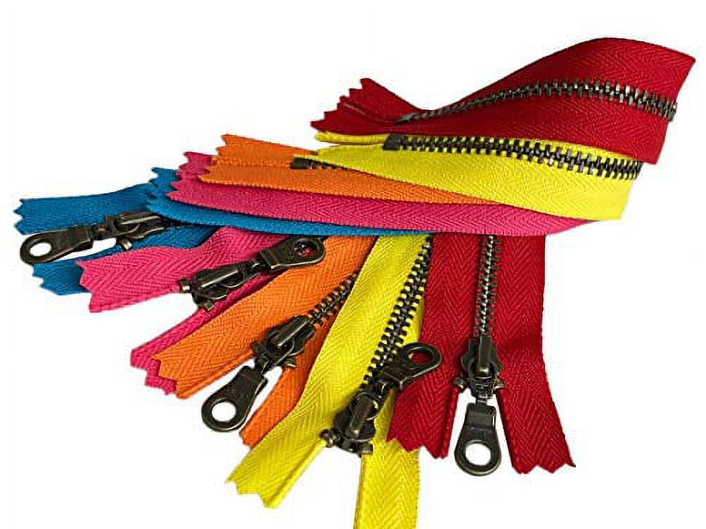 Crafter's Special - YKK Antique Brass Donut Pull Metal Zipper Closed ...