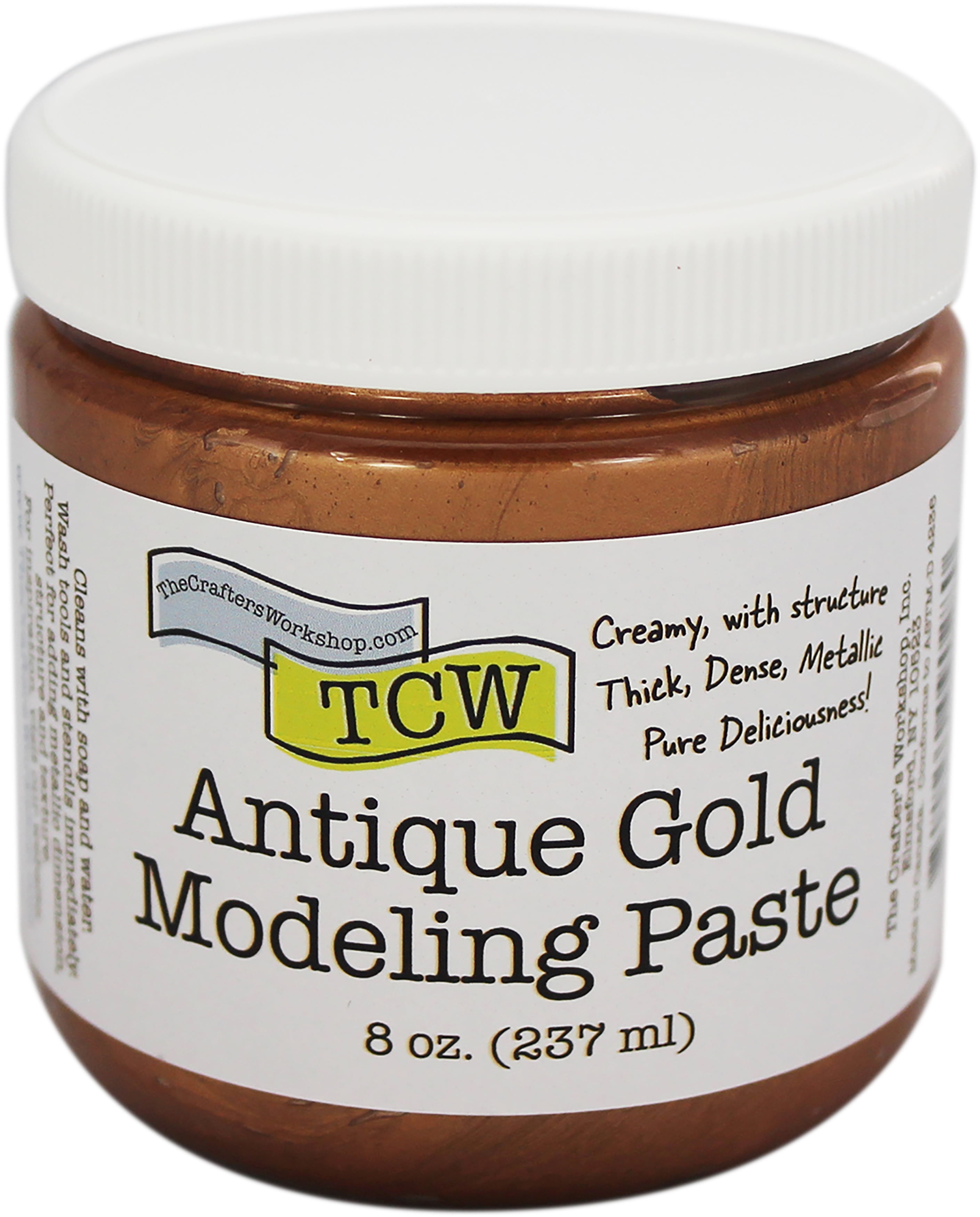 Crafter's Workshop Modeling Paste 8oz-Antique Gold - Walmart.com