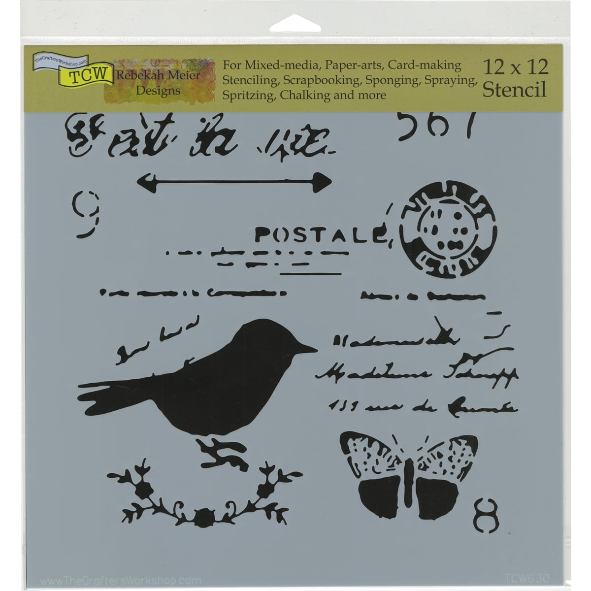 Crafter's Workshop Template 12"X12"-Chickadee Post - Walmart.com