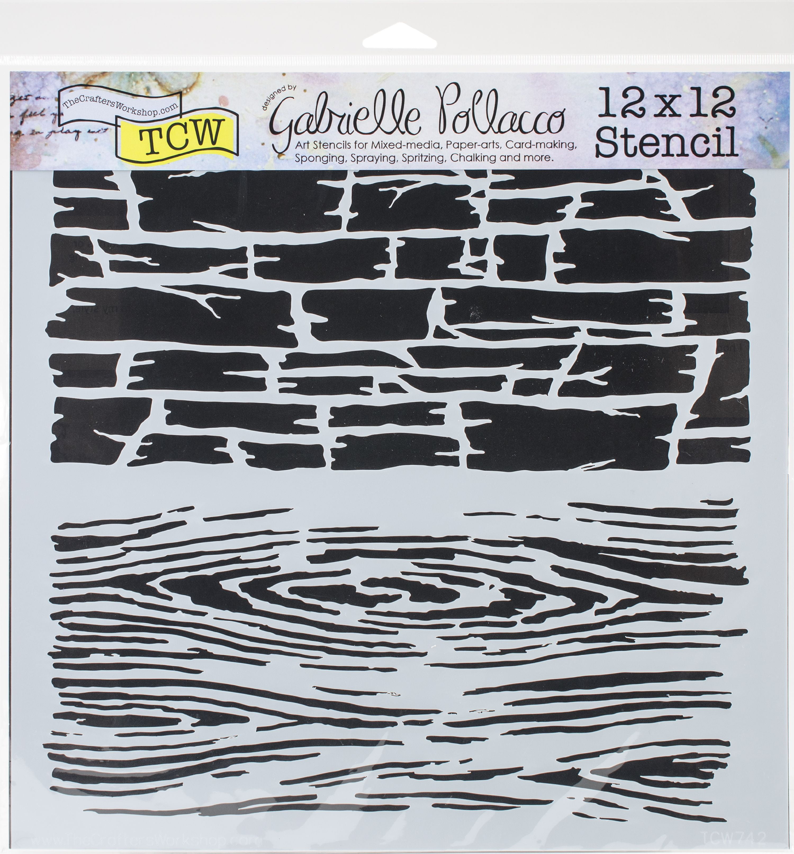 Crafter's Workshop Template 12"X12"-Hard Textures - Walmart.com