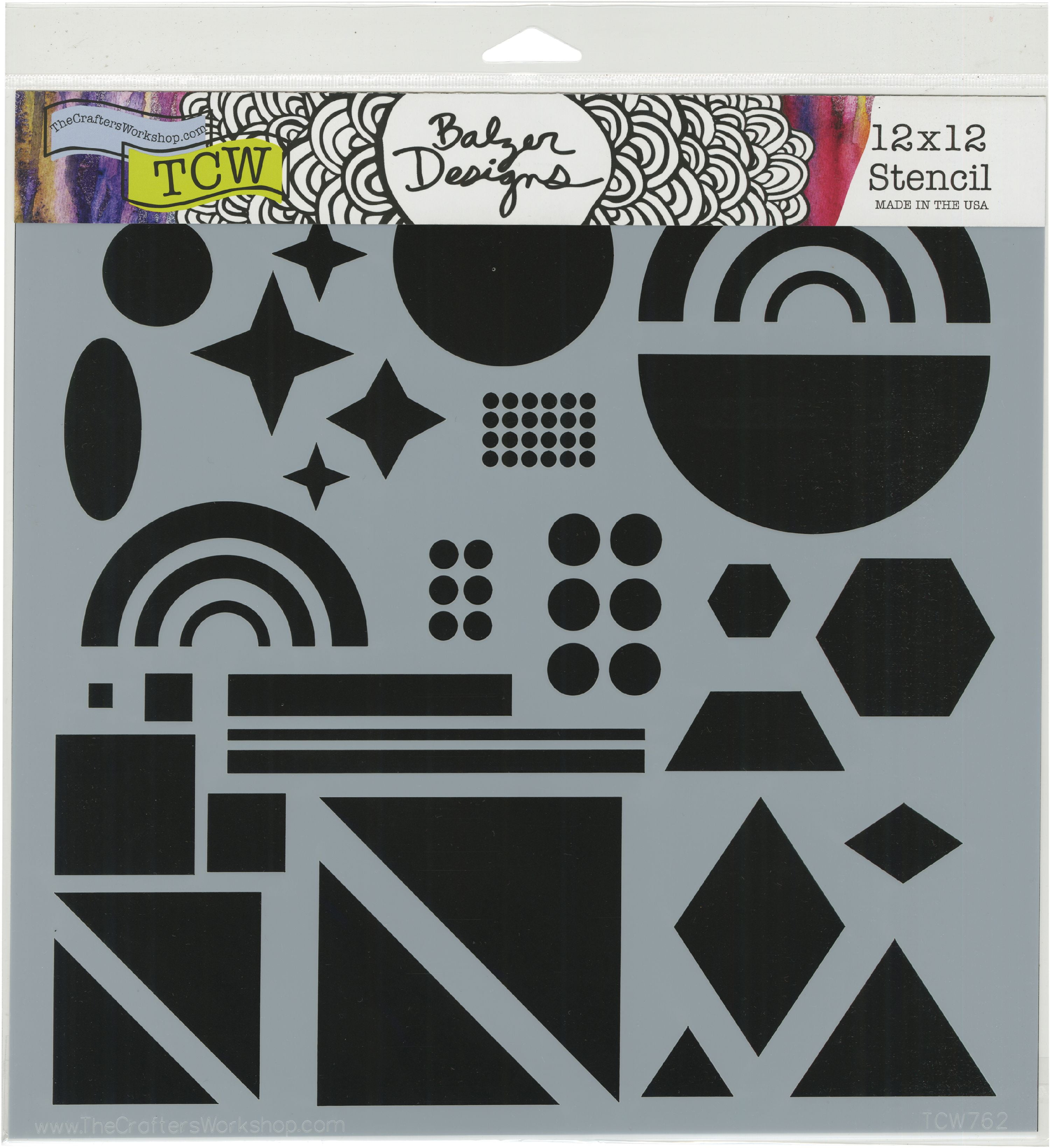 Crafter's Workshop Template 12"X12"-Shapes - Walmart.com
