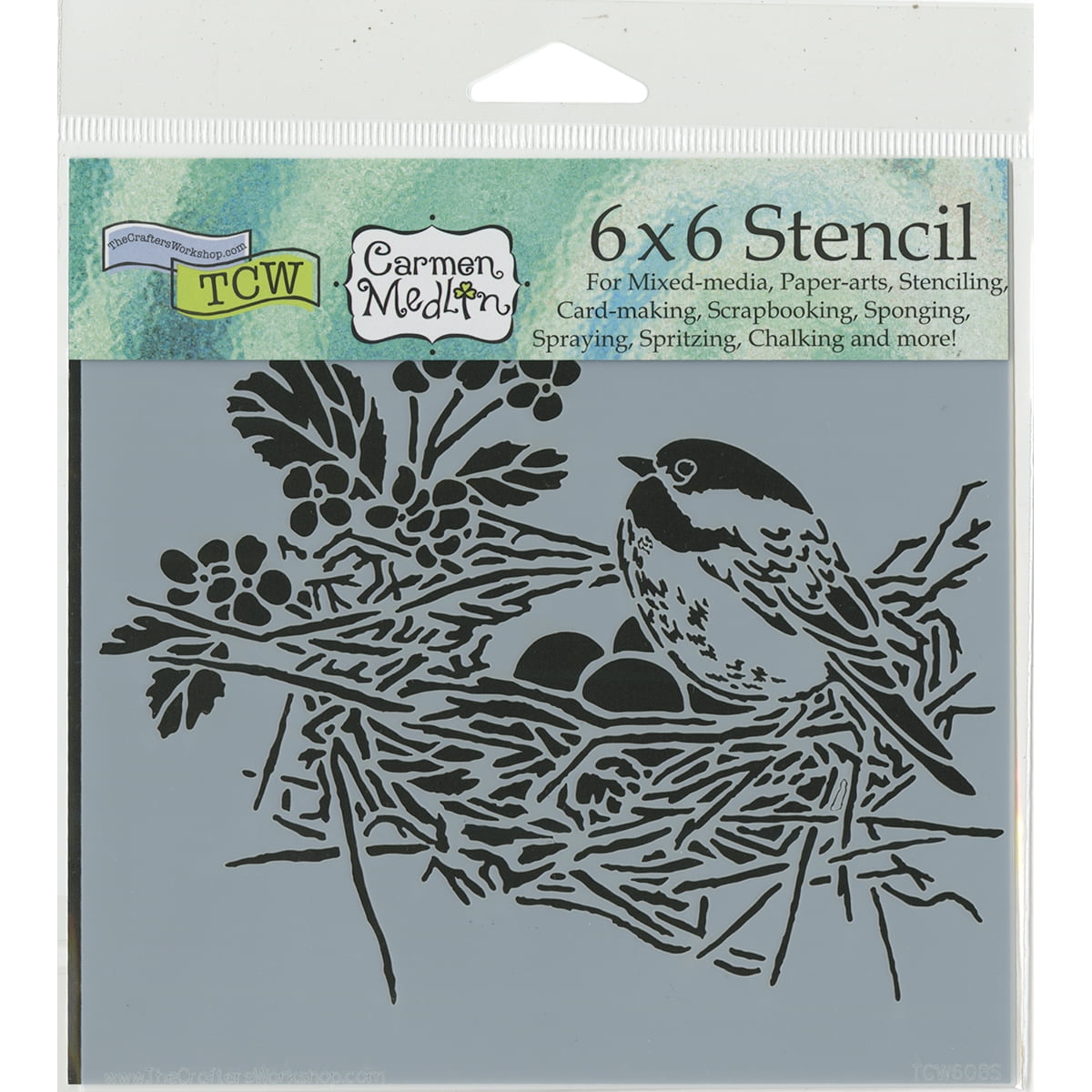 Crafter's Workshop Template 6"X6"-Bird Nest, Pk 3, Crafters Workshop ...