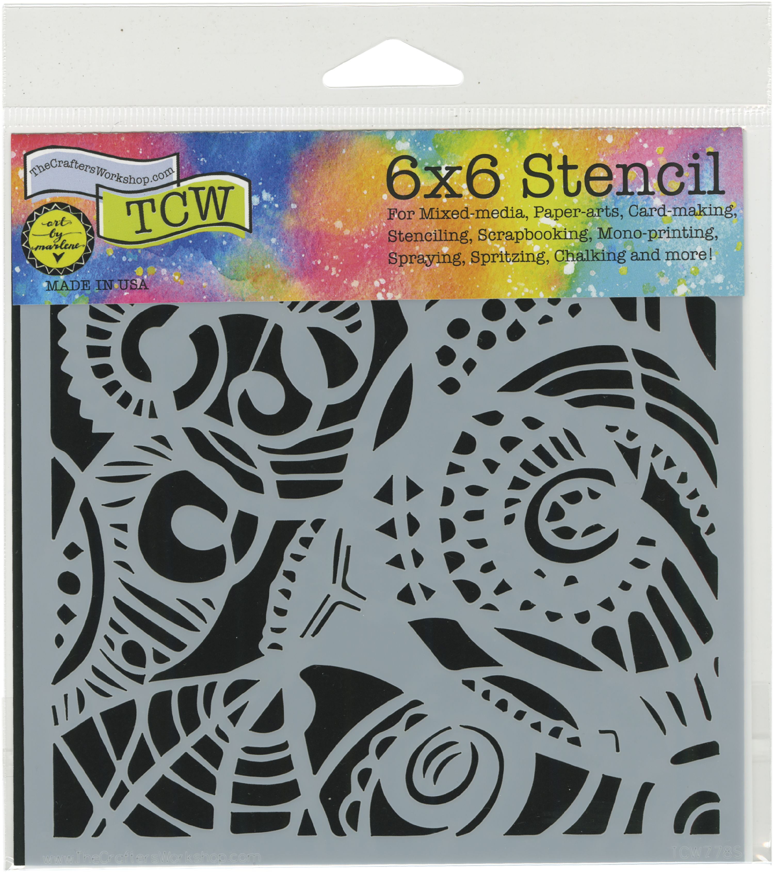 Crafter's Workshop Template 6"X6"-Free Swirl - Walmart.com