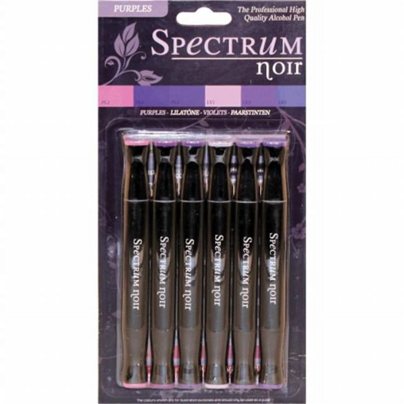 Crafters Companion SPECN-PURPL Spectrum Noir Alcohol Markers 6-Pkg ...