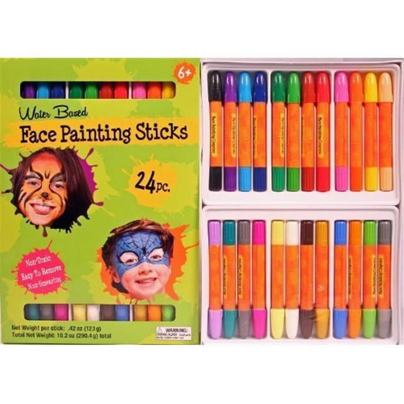 Crafters Components KID2201 Face Painting Sticks 24 Color Set - Crayon ...