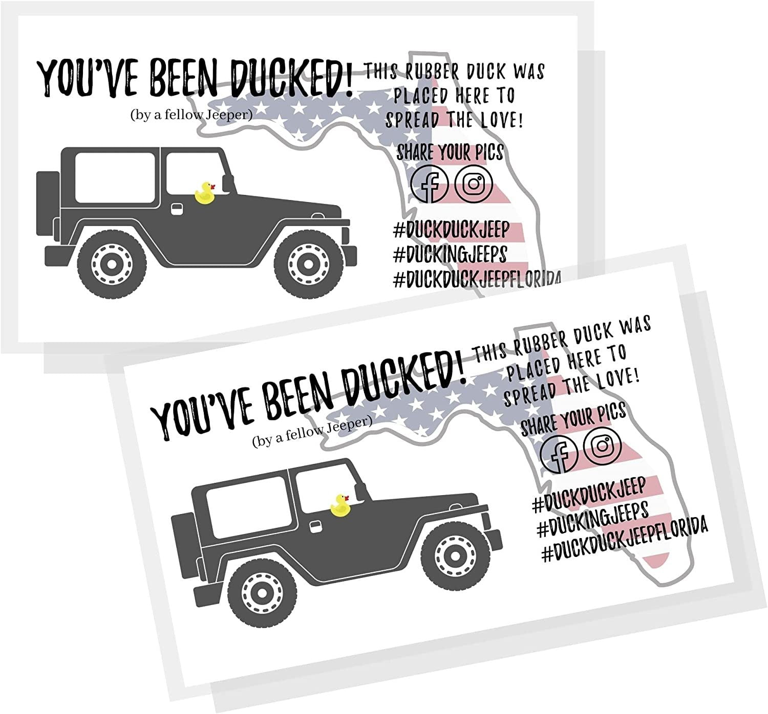 Crafters Cup Duck Duck Ducking Florida Cards 50 Pack Duck Duck Tag You ...