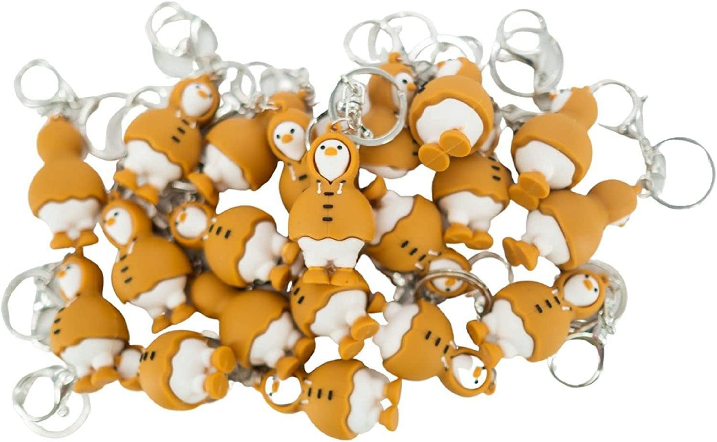 Crafters Cup Duck Duck Keychains Bulk 10 Pack Rubber Duck Attach To Duck Duck Tag You've Been ...