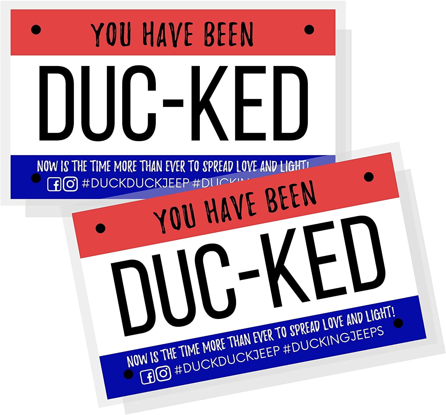 Crafters Cup You've Been Ducked Card 50 Pack Duck Duck Tag 3.5 x 2 ...