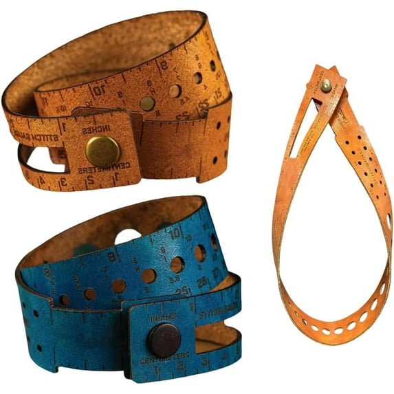 The Crafters' Multi-Wrap, 7-in-1 Leather Measuring Tool, Handmade 18 ...