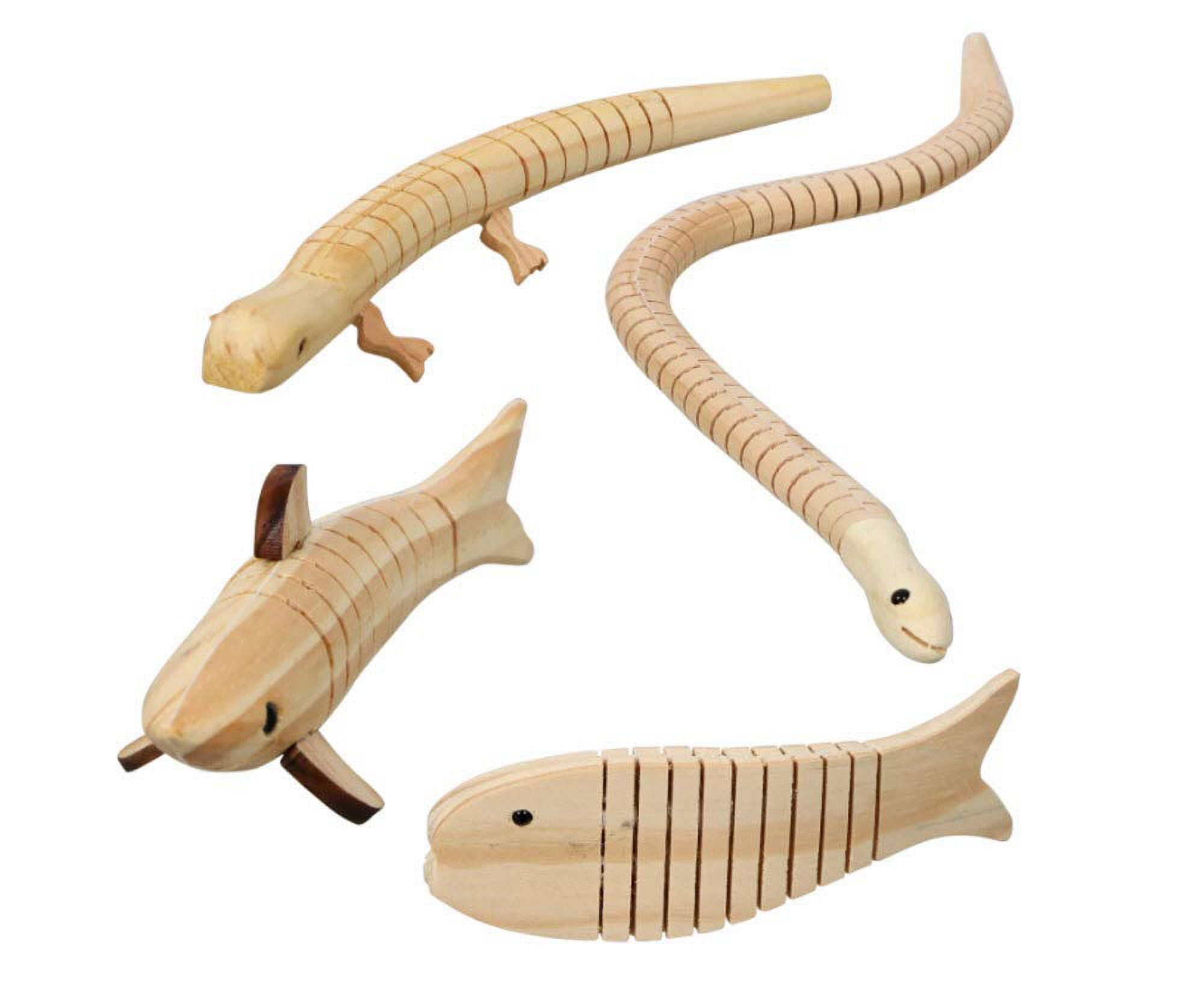 Crafters Square Wooden Wiggle EC36 Animals to Paint and Play: Snake ...