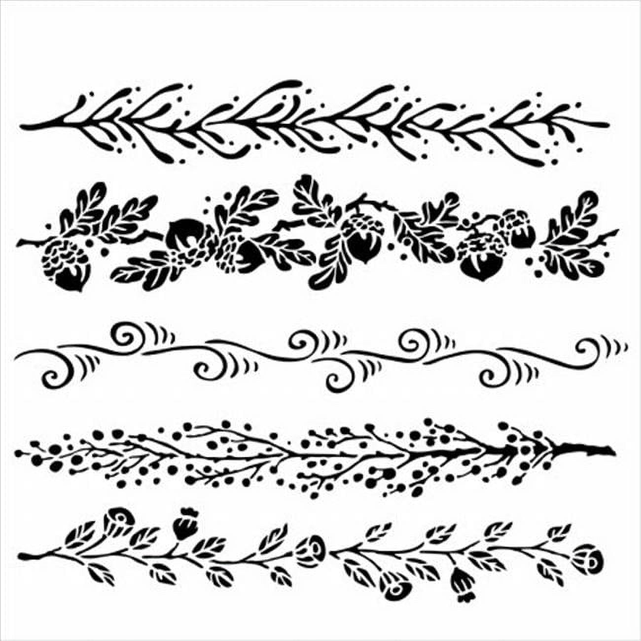 Crafters Workshop Template - 6 x 6 in., Fanciful Borders - Walmart.com