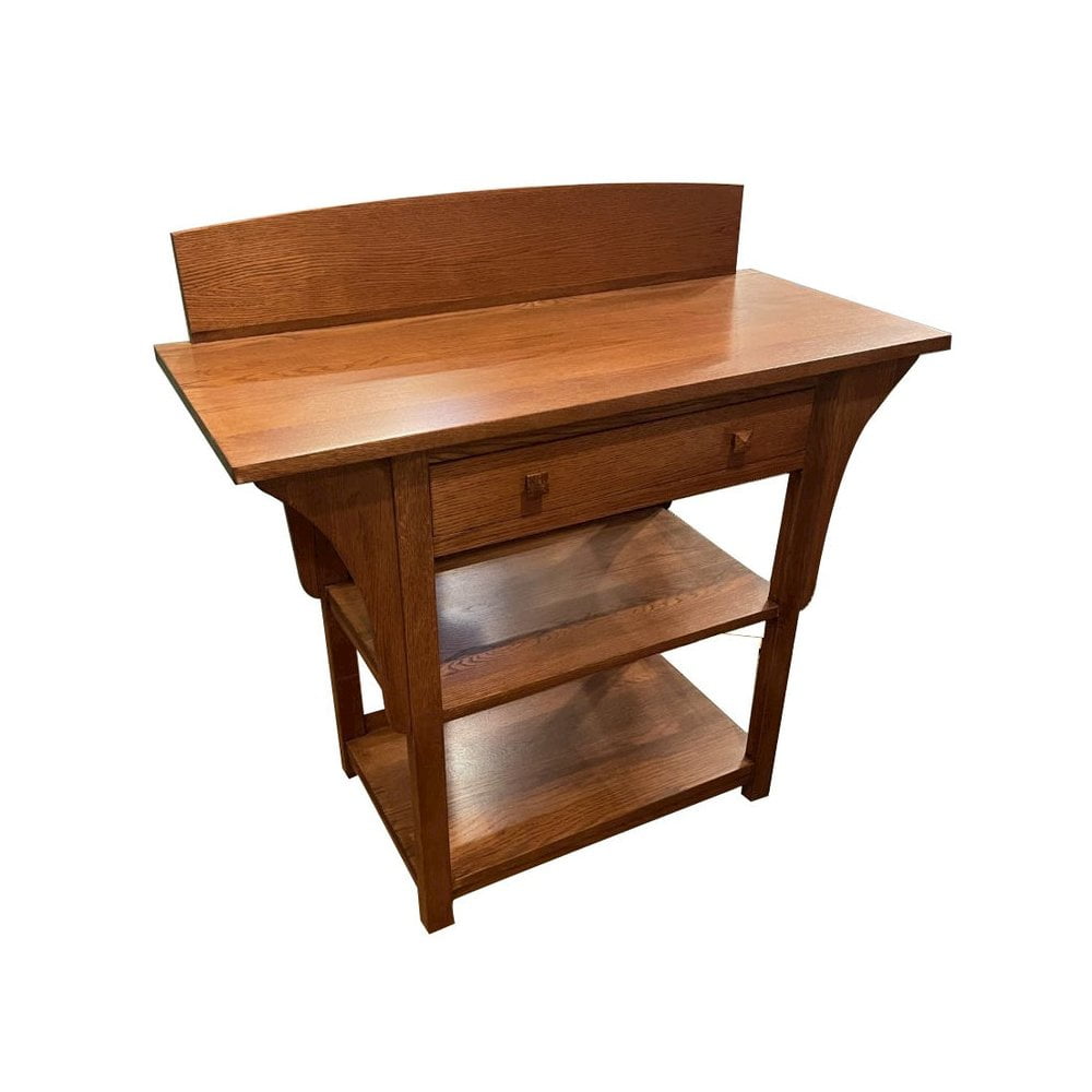 Crafters and Weavers Arts and Crafts 2-Drawer Solid Wood Console Table ...