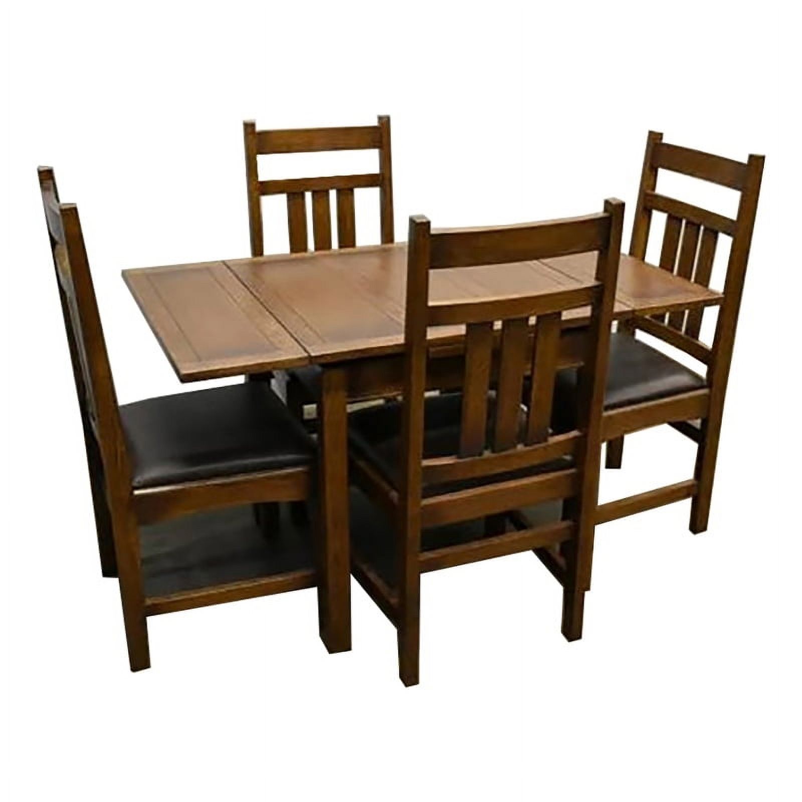 Crafters and Weavers Arts and Crafts Solid Wood Kitchen Table Set in ...