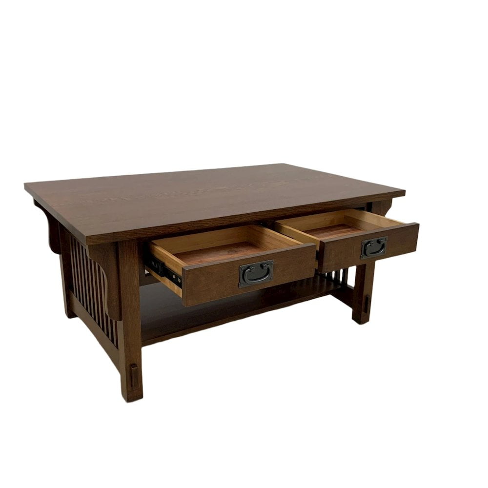 Crafters and Weavers Mission Crofter 4 Drawer Coffee Table with ...