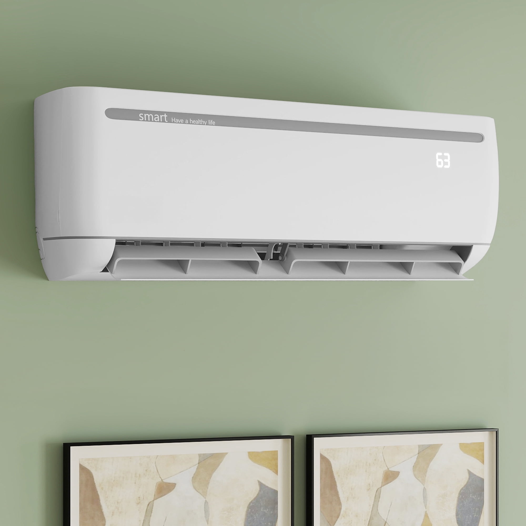 Craftian 12000 BTU Mini Split AC Heat Pump, 115V, WiFi, Ductless, 20 ...