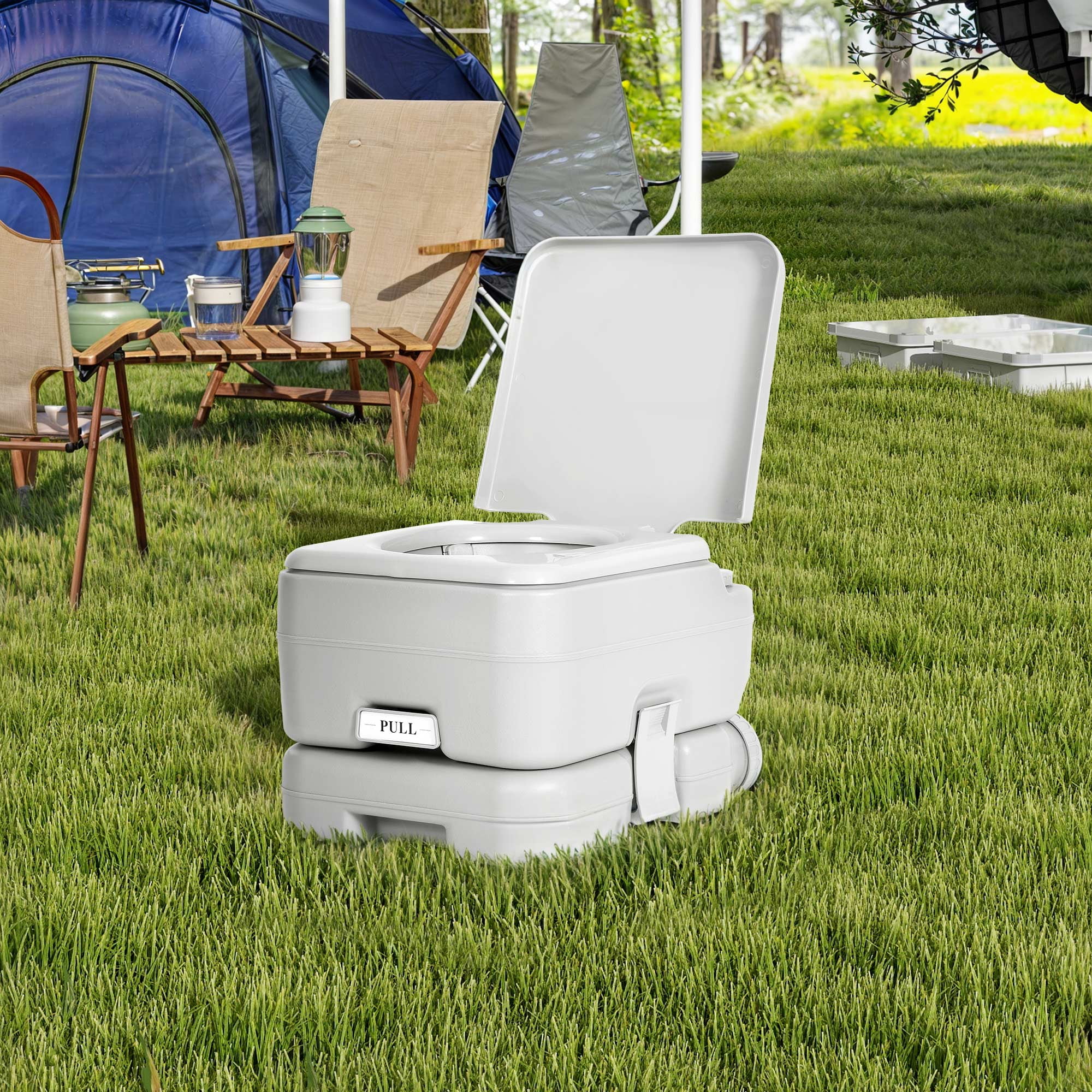 Craftian 3.17-Gal Portable RV Toilet with Detachable Water Tank for ...