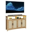 Dextrus Farmhouse LED TV Stand for TVs up to 65'', TV Media Cabinet Entertainment Center for ...