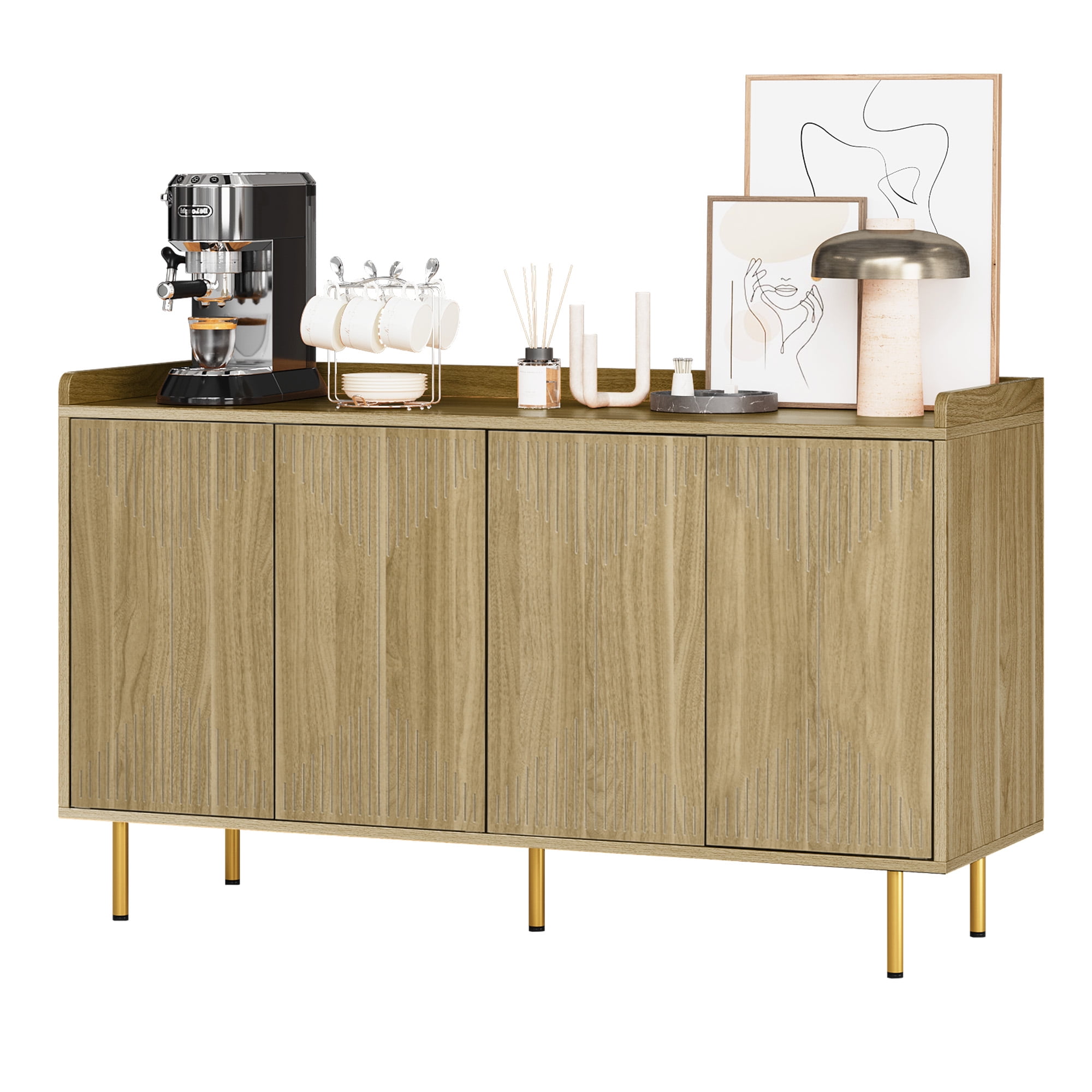 Craftian Storage Sideboard Cabinet Modern 4 Doors Kitchen Buffet ...