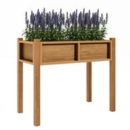 Outsunny Galvanized Raised Garden Bed, Set of 2 Planter Box with Safety ...