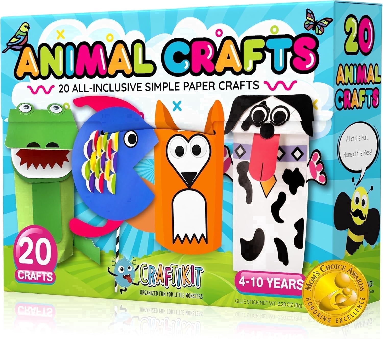 Craftikit Animal Arts and Crafts Kit for Ages 4-10 - Walmart.com